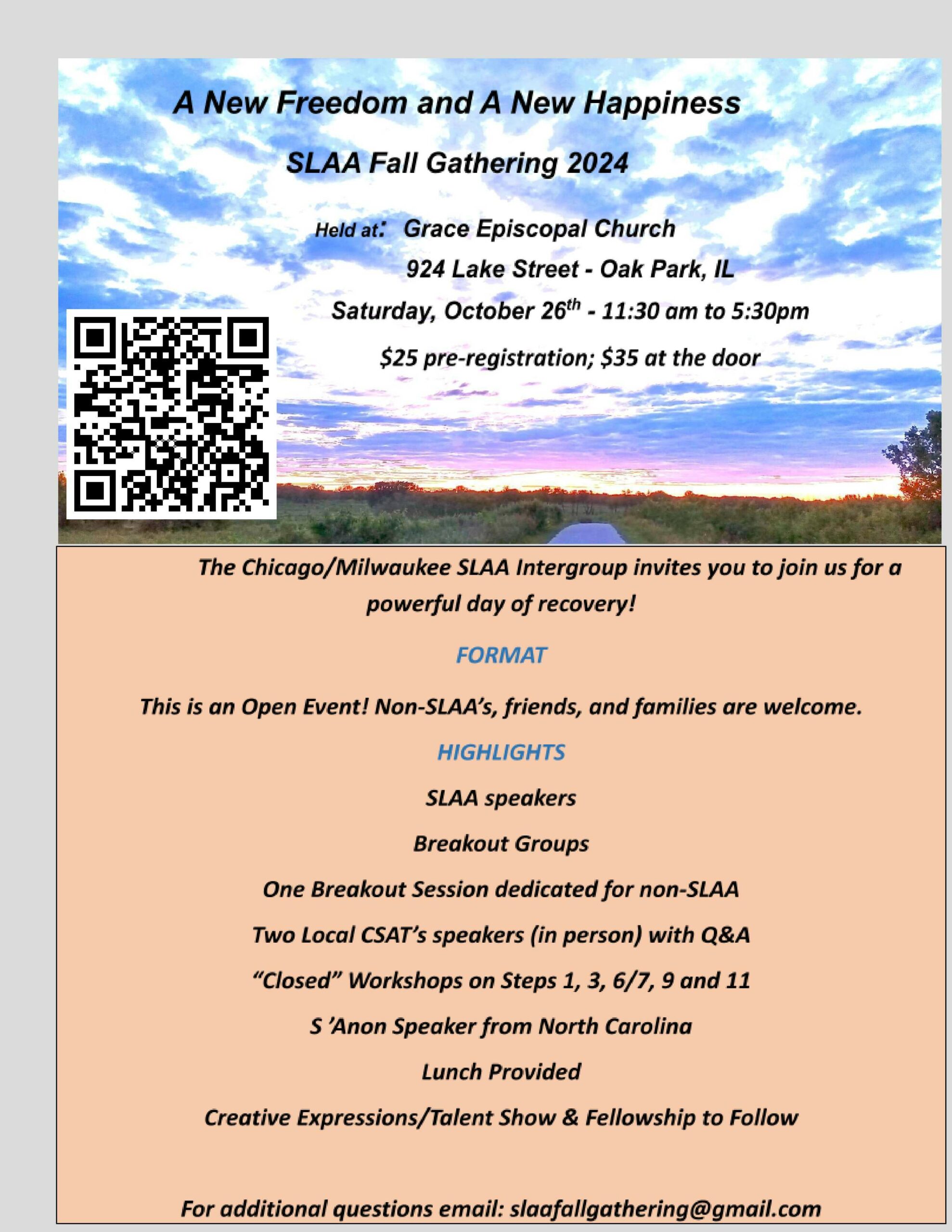 Fall Gathering: Chicago, In-Person Day of Recovery Event – Sex and Love ...