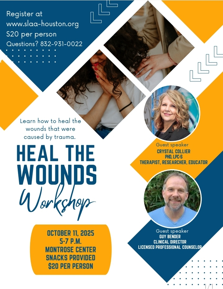 Houston SLAA Heal the Wounds Workshop - Sex and Love Addicts Anonymous ...